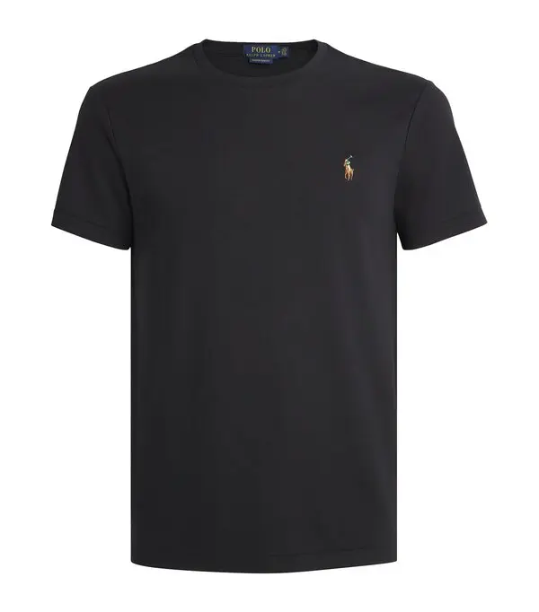 Polo Ralph Lauren Pima Cotton Polo Pony T-shirt - Black