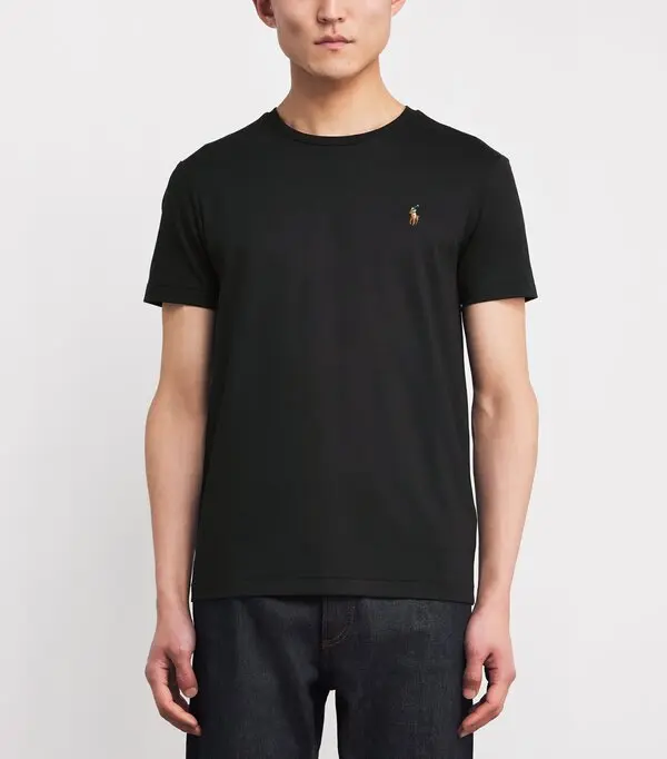 Polo Ralph Lauren Pima Cotton Polo Pony T-shirt - Black