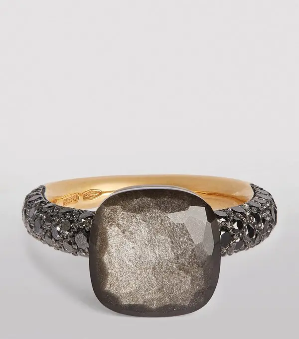 Pomellato Nudo Obsidian And Diamond Ring