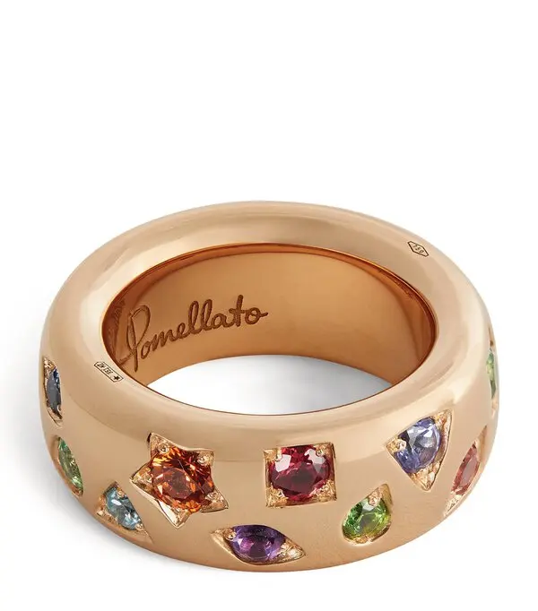 Pomellato Iconica Multi Stone Ring - Rose Gold