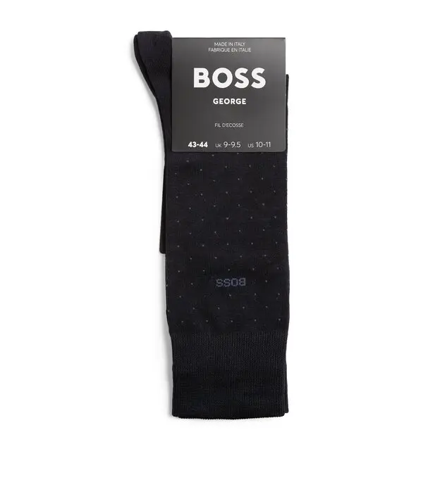 BOSS George Pin Dot Socks - Navy