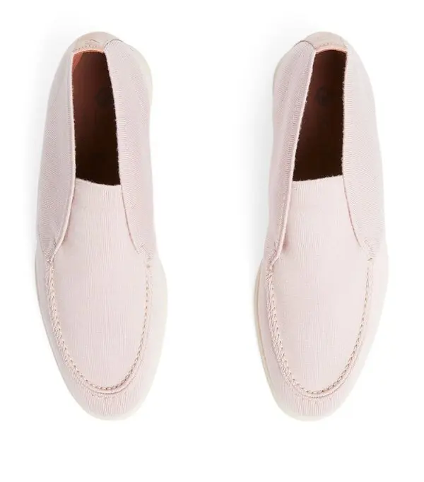 Loro Piana Suede-panel Knitted Open Walk Shoes
