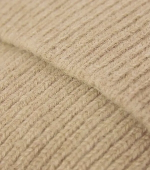 LE BONNET Lambswool-caregora Classic Beanie - Beige