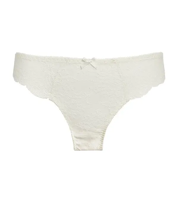 AUBADE Dans Des Sens Lace Bikini Briefs - Ivory