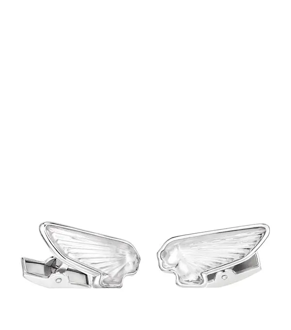 Lalique Crystal Arethuse Cufflinks - Clear