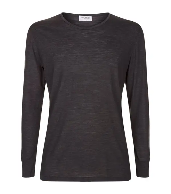 Zimmerli Wool And Silk Long-sleeved Top