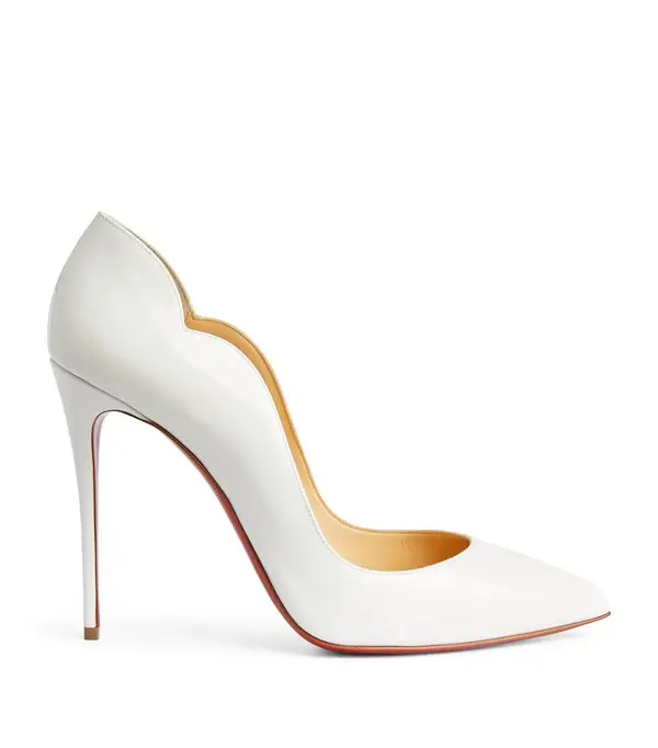 CHRISTIAN LOUBOUTIN Hot Chick 100 Patent Leather Pumps - White