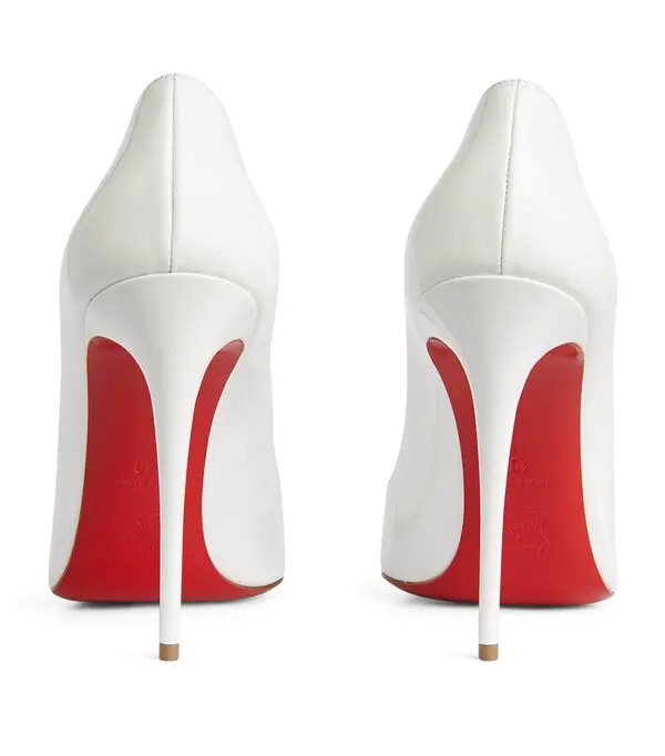 CHRISTIAN LOUBOUTIN Hot Chick 100 Patent Leather Pumps - White