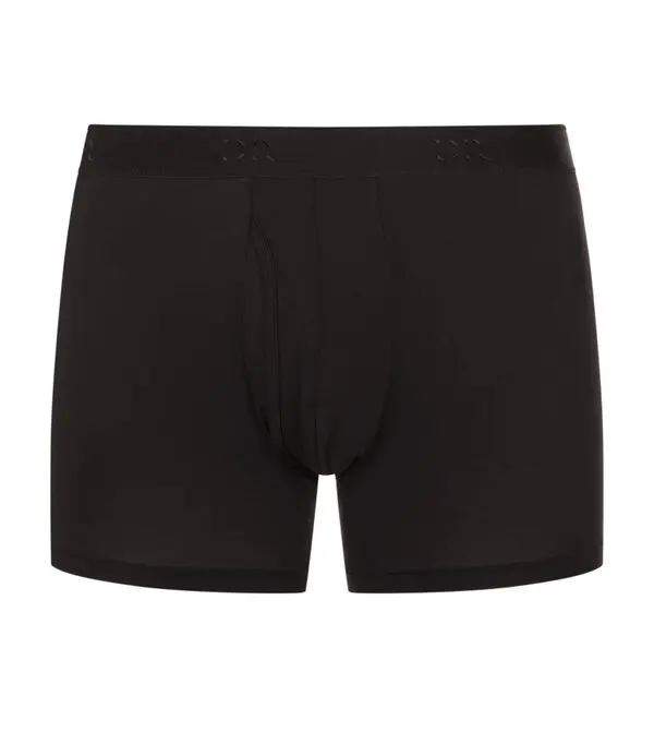 Derek Rose Pima Cotton Stretch Open Trunks - Black