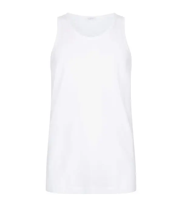 Sunspel Cellular Cotton Vest - White