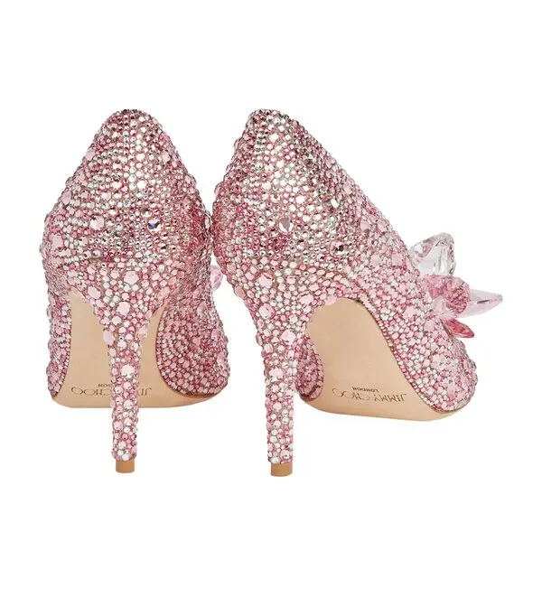 JIMMY CHOO Alia 85 Crystal Embellished Pumps