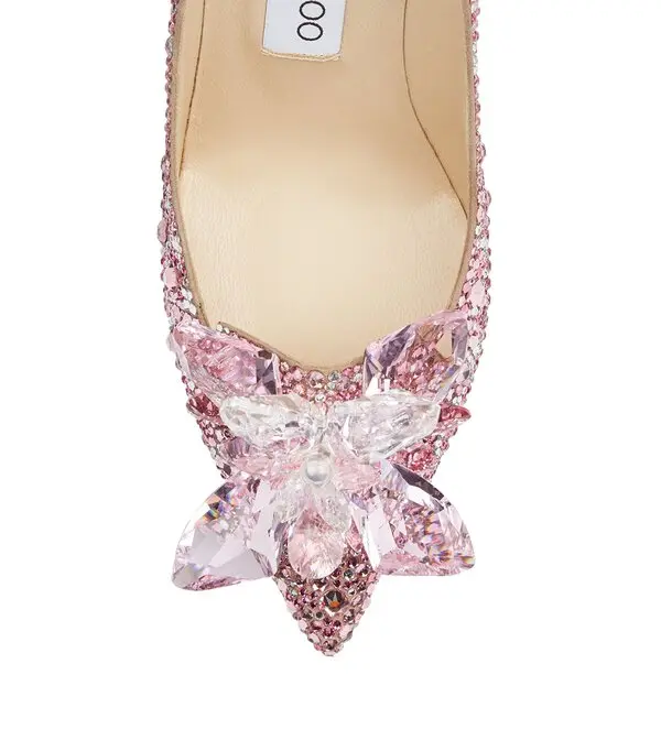 JIMMY CHOO Alia 85 Crystal Embellished Pumps