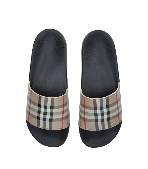 Burberry Checked Slides