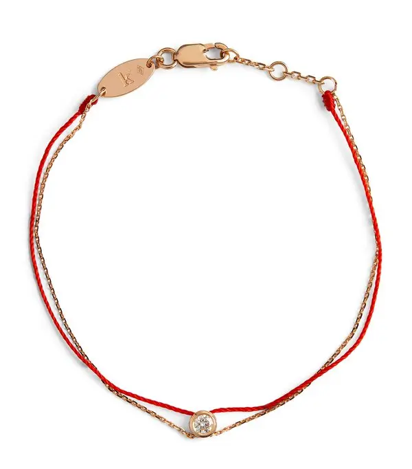REDLINE Rose Gold Diamond Bracelet - Red