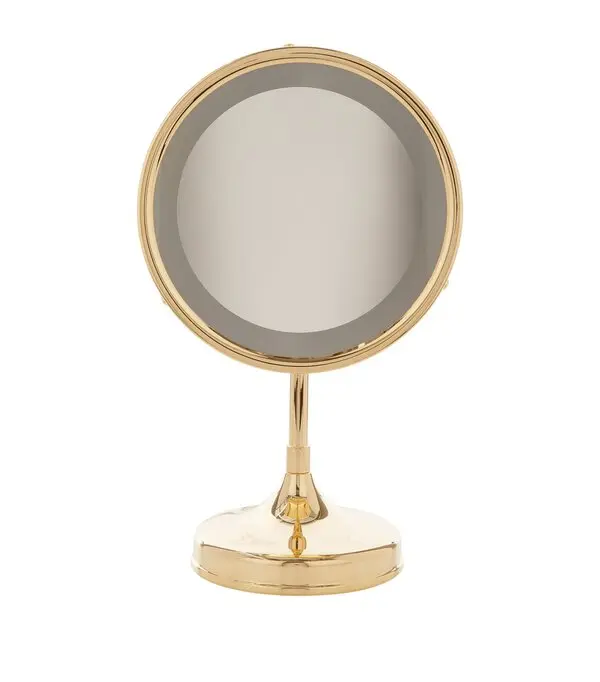 ZODIAC Light Up Stand Mirror - Gold