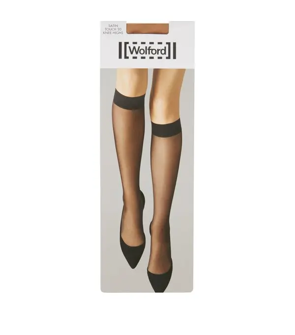 Wolford Satin Touch 20 Knee-high Stockings - Beige