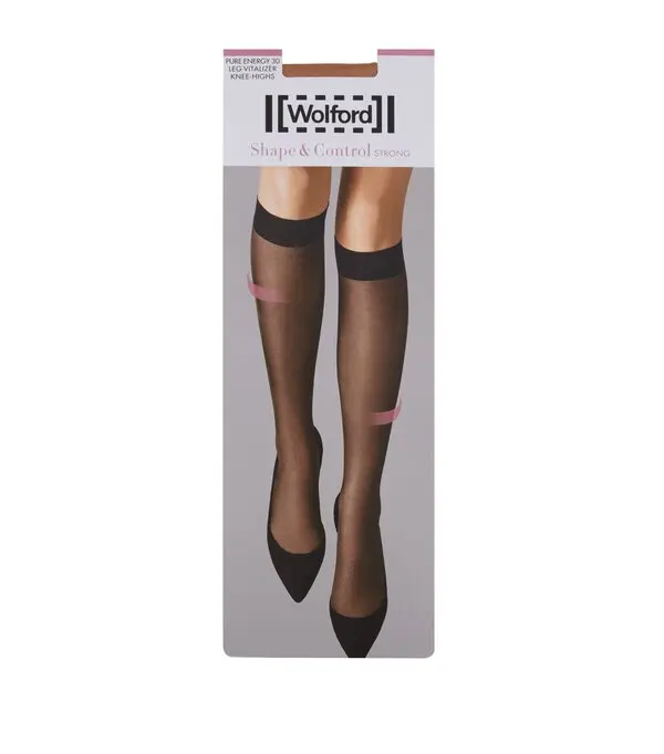 Wolford Pure Energy 30 Leg Vitalizer Knee-highs - Nude