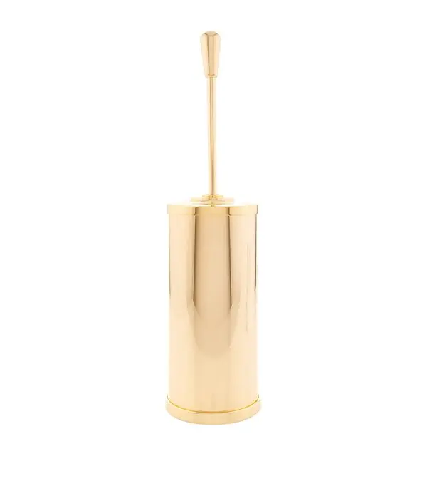 ZODIAC Cylinder -plated Toilet Brush Holder - Gold