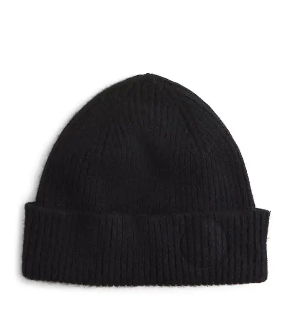 LE BONNET Lambswool-caregora Classic Beanie - Black
