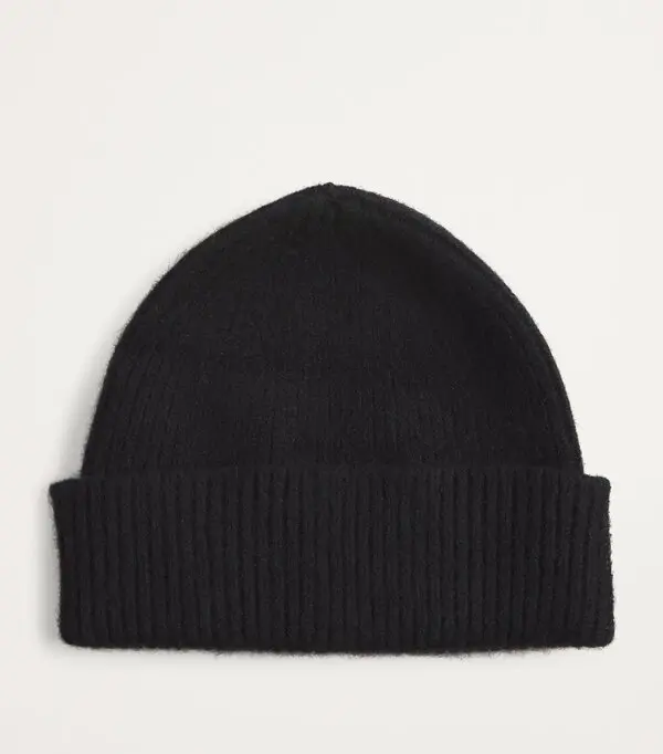 LE BONNET Lambswool-caregora Classic Beanie - Black