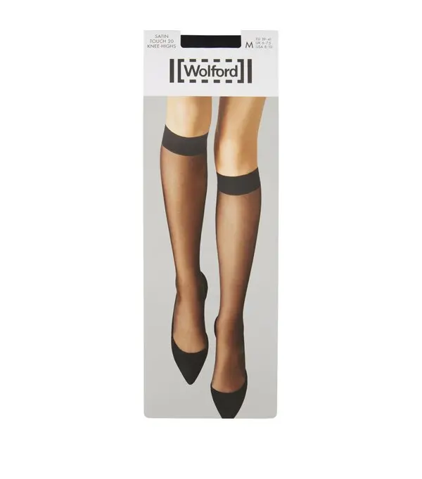 Wolford Satin Touch 20 Knee-high Stockings - Black