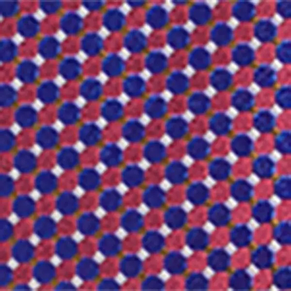 Eton Silk Geometric Neck Tie - Red