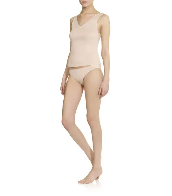 Hanro Cotton Seamless Mini Brief - Nude