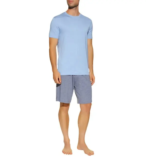 Derek Rose Basel Lounge Shorts - Grey