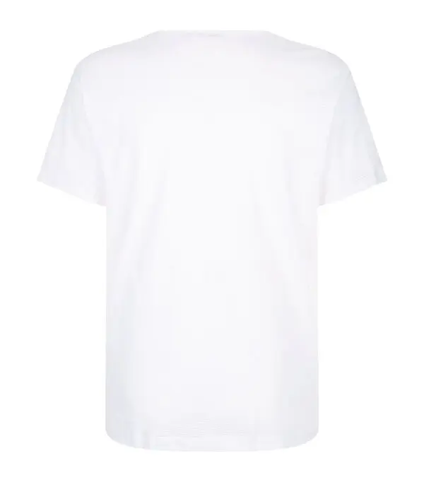 Sunspel Cellular Cotton V-neck T-shirt
