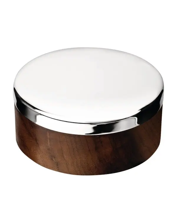 Christofle Small -plated Wood Uni Box - Silver