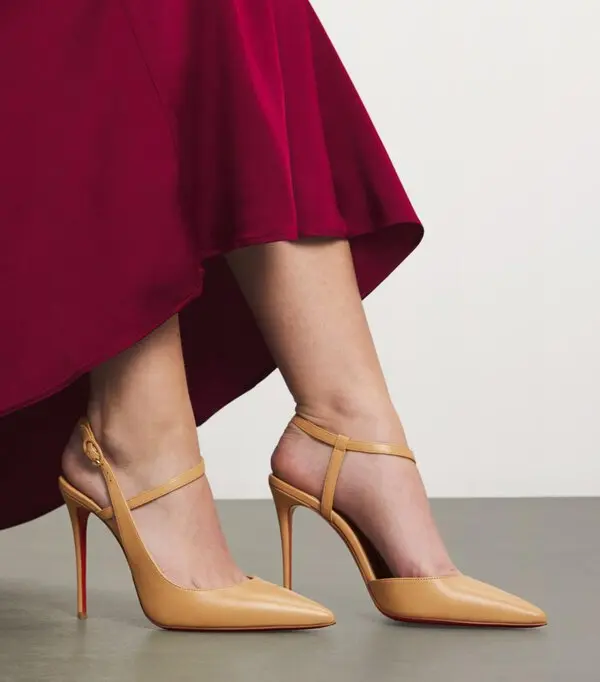 CHRISTIAN LOUBOUTIN Jenlove 100 Leather Pumps - Red