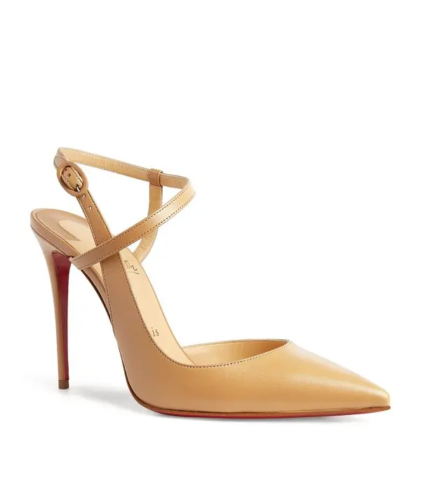 CHRISTIAN LOUBOUTIN Jenlove 100 Leather Pumps - Red
