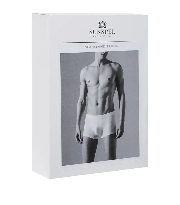 Sunspel Cotton Trunks - White