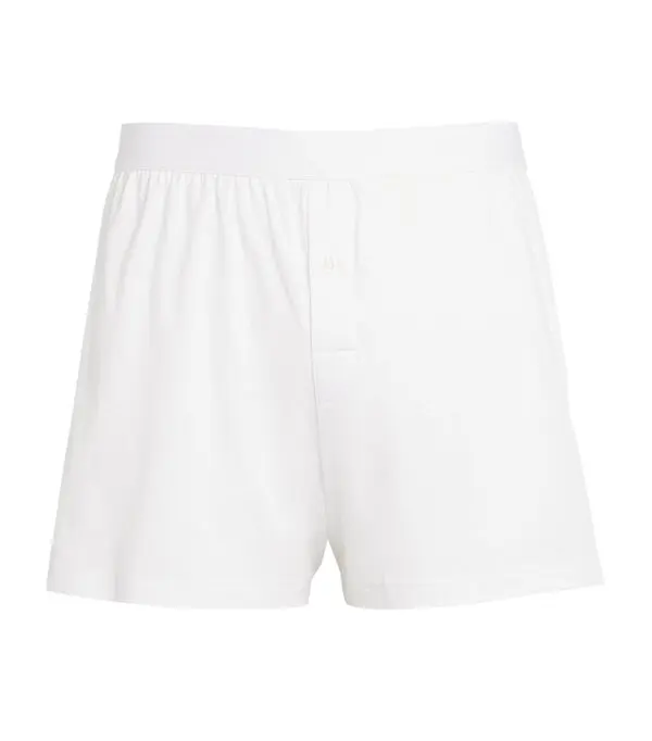 Sunspel Sea Island Cotton Boxer Shorts - White
