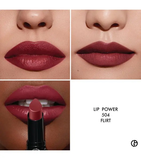 ARMANI Lip Power Vivid Color Long Wear Lipstick - Pink