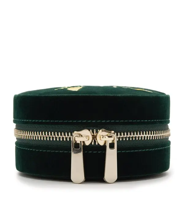 Wolf Zoe Travel Jewellery Case - Green