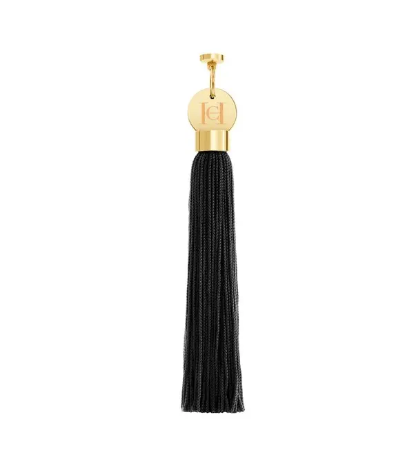 Carolina Herrera Herrera Lipstick Case Tassel Charm - Black