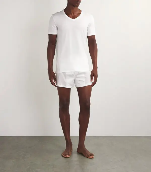 Hanro Cotton Superior V-neck T-shirt