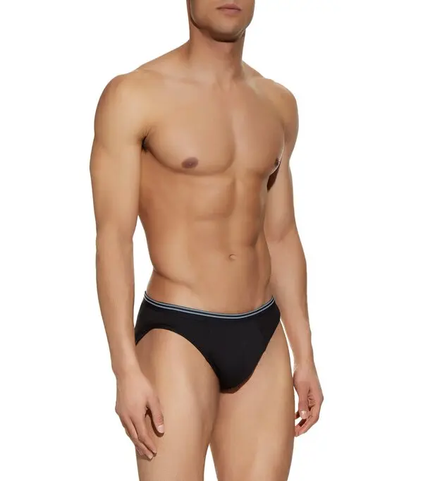 Zimmerli 172 Pure Comfort Hipster Briefs - Black