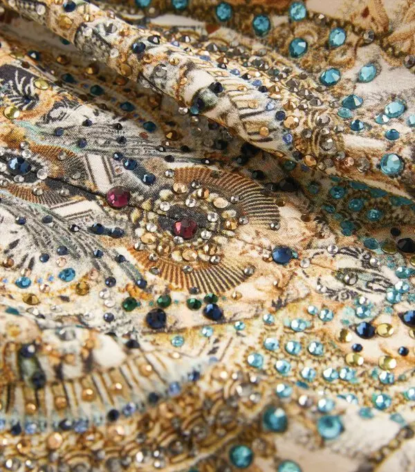 Camilla Silk Gates Of Glory Print Kaftan