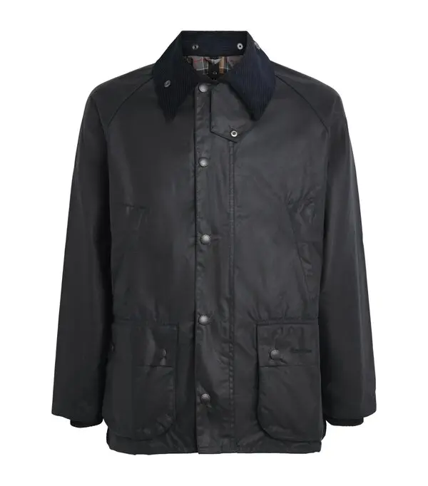 Barbour Waxed Bedale Jacket - Navy
