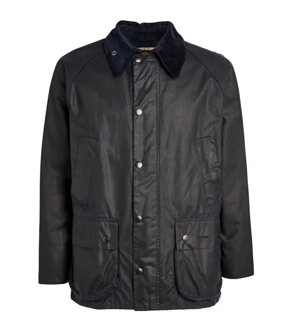 Barbour Waxed Bedale Jacket - Navy