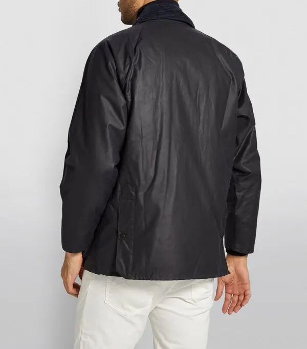 Barbour Waxed Bedale Jacket - Navy