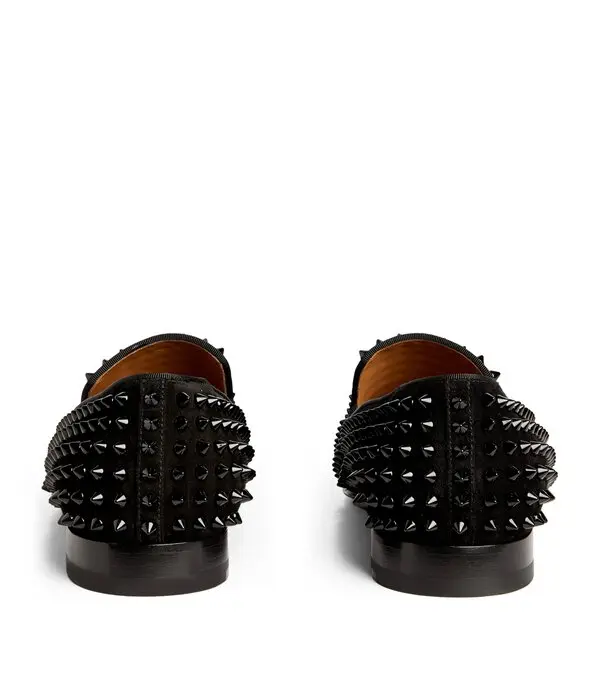 CHRISTIAN LOUBOUTIN Dandelion Spiked Leather Loafers - Black