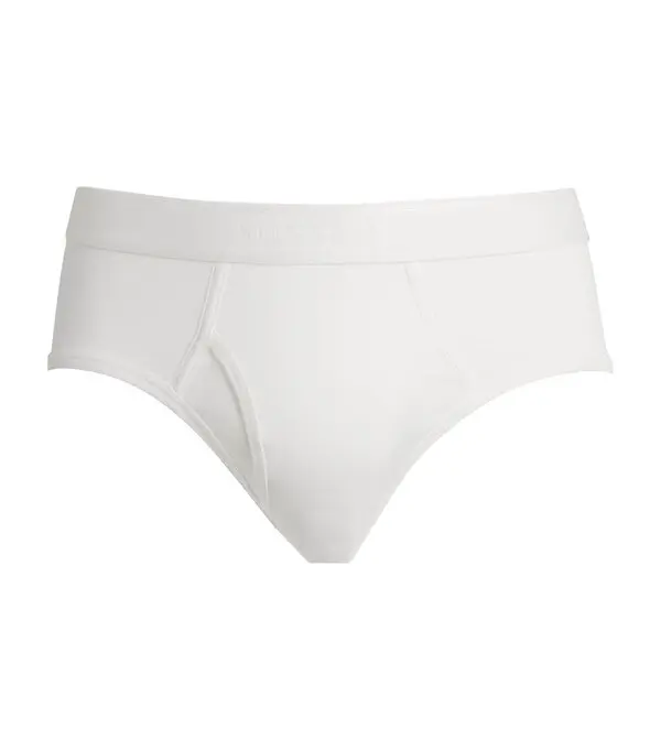Sunspel Superfine Cotton Briefs - White