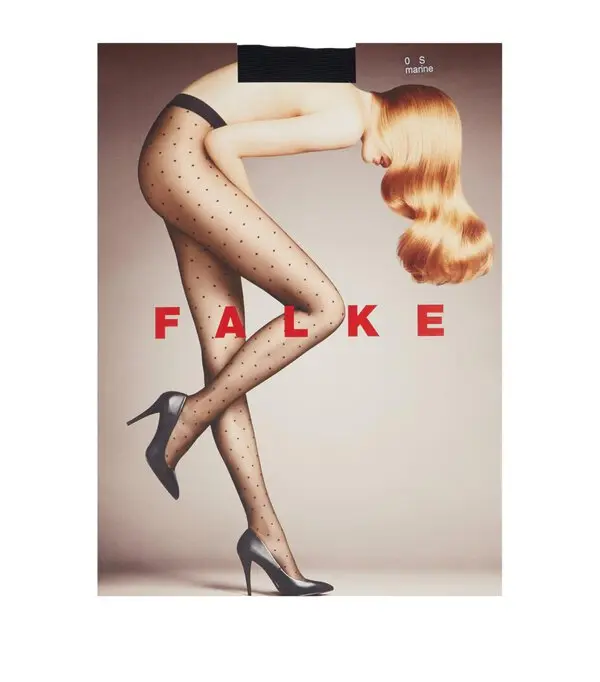 Falke Polka-dot Tights - Blue