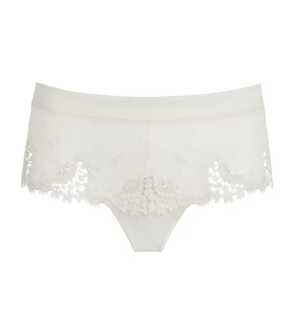 Simone Perele Lace Wish Shorty Briefs - Ivory