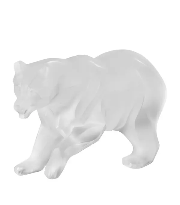 Lalique Bear Sculpture - Clear