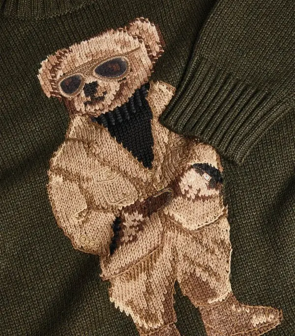 Polo Ralph Lauren Safari Polo Bear Sweater - Green | Editorialist