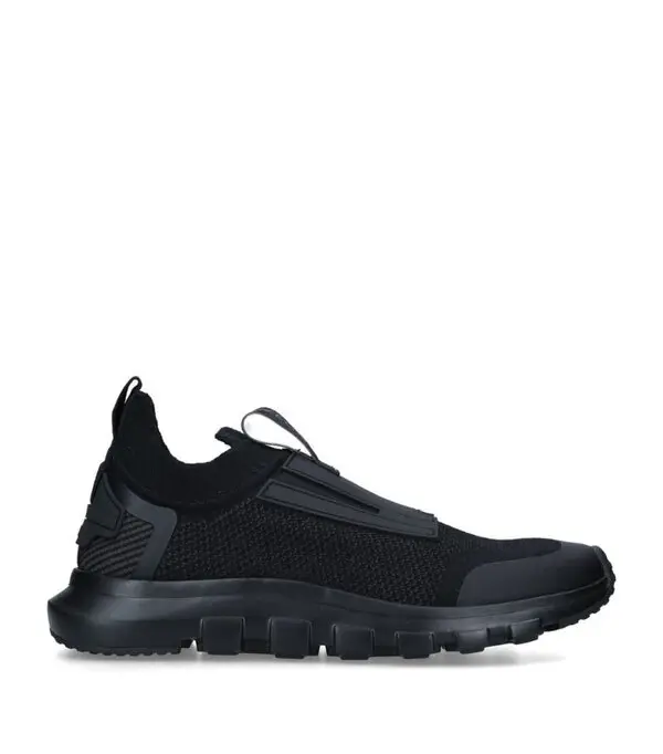 Ermenegildo Zegna Techmerino 2.0 Sock Sneakers - Black | Editorialist